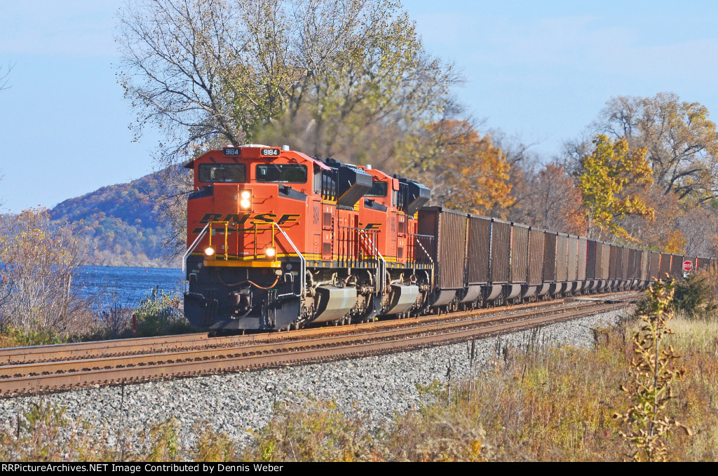 BNSF 9184, CP's River Sub.